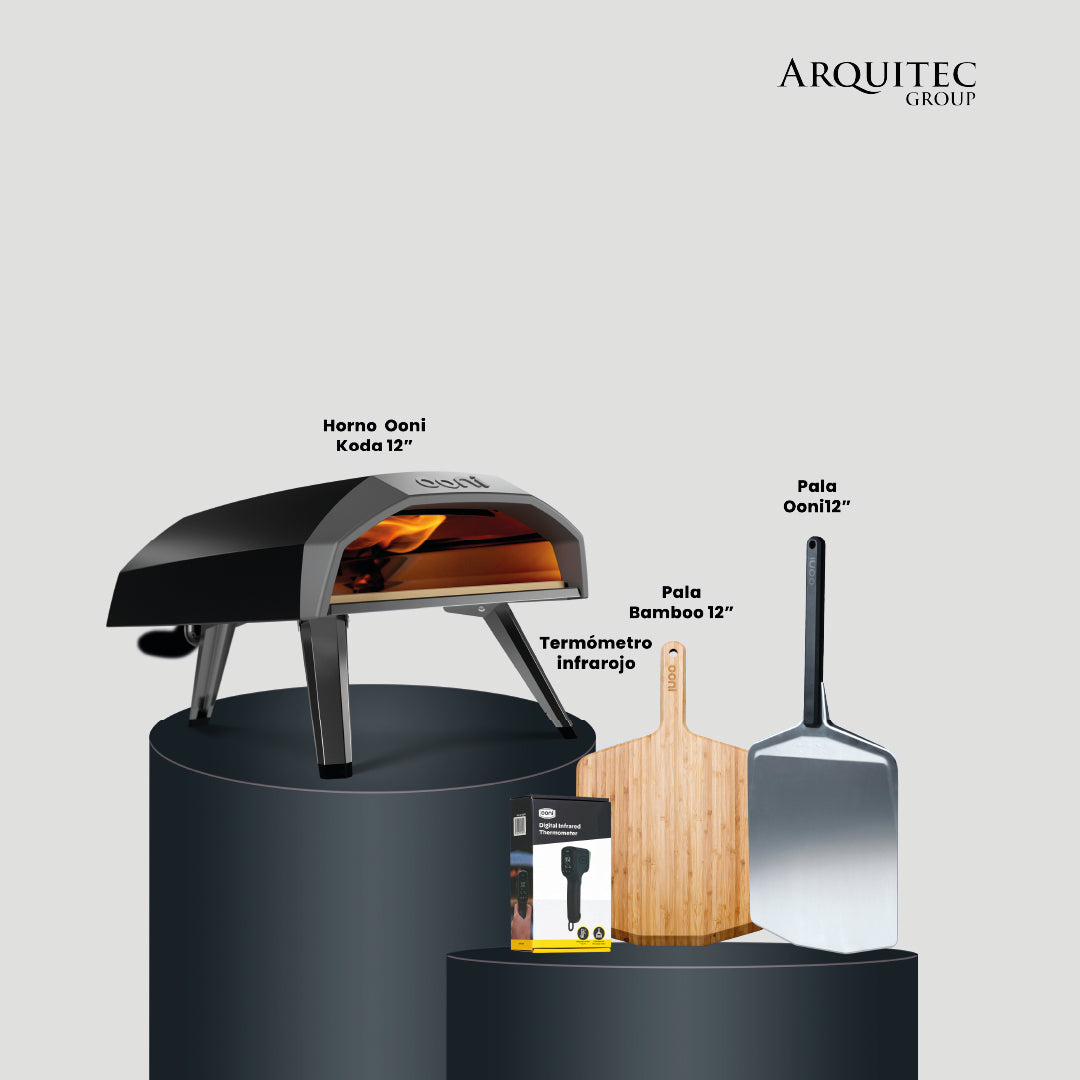 Combo horno de pizza Koda 12" + pala+ pala espátula + termómetro - Oon – Arquitec Group