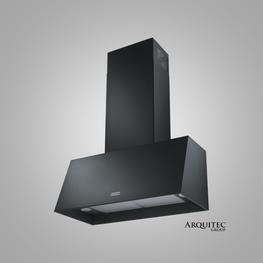 WALL MOUNTED EXTRACTOR HOOD 70CM BLACK | SMART - FRANKE – Arquitec Group
