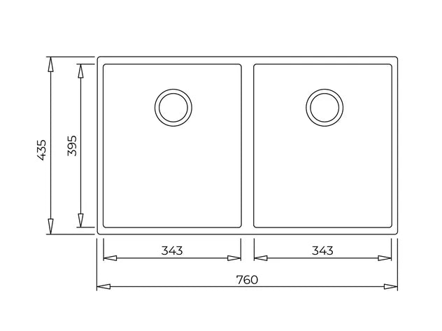 Poceta Doble SQUARE 2C-760 TG Granito Negro (BE) - Teka – Arquitec Group