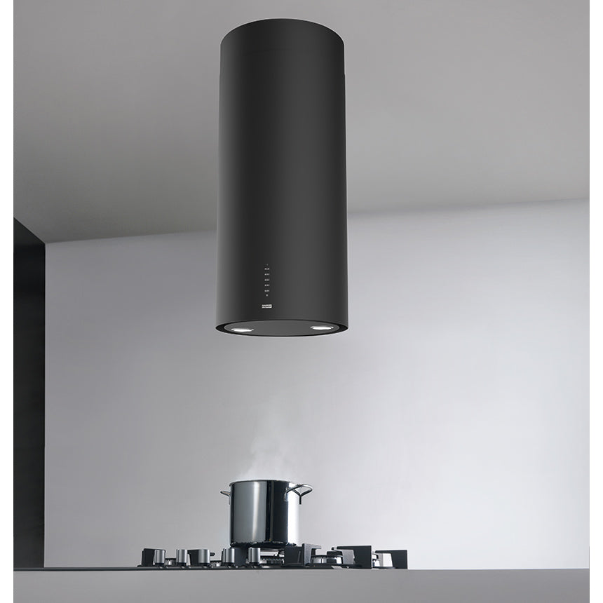 Extractor circular de isla; FTU 3707 PLUS I BK LED BLACK - 37CM ...